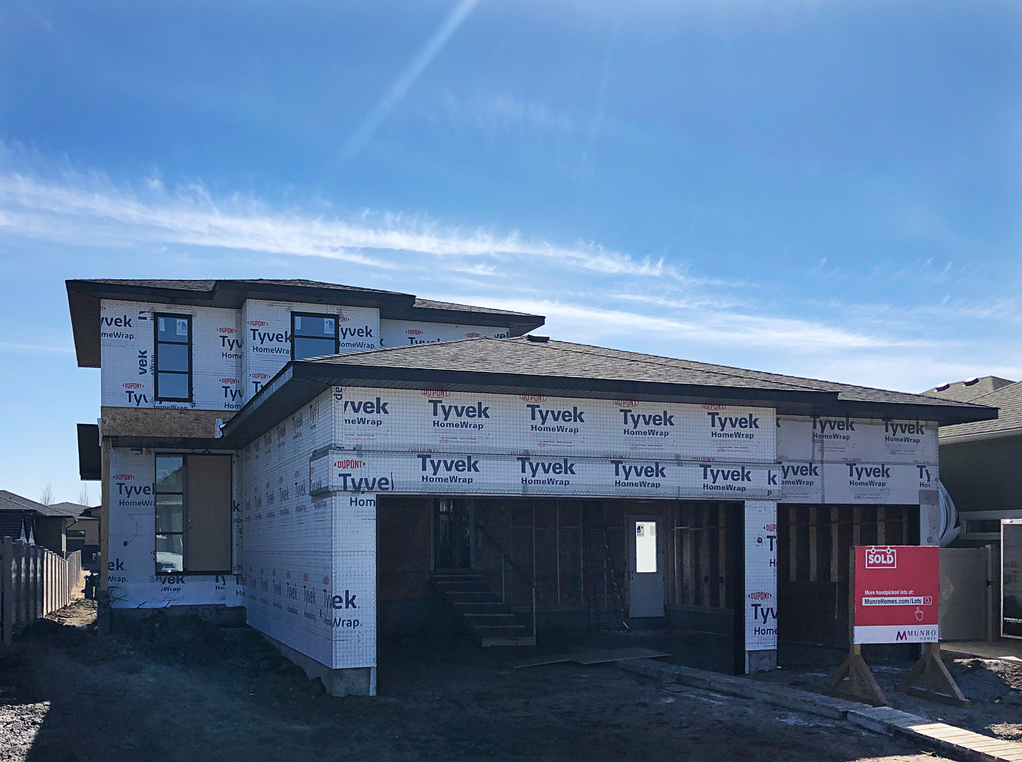 Construction of another On-Trend Munro Home in Skyview is moving along ...