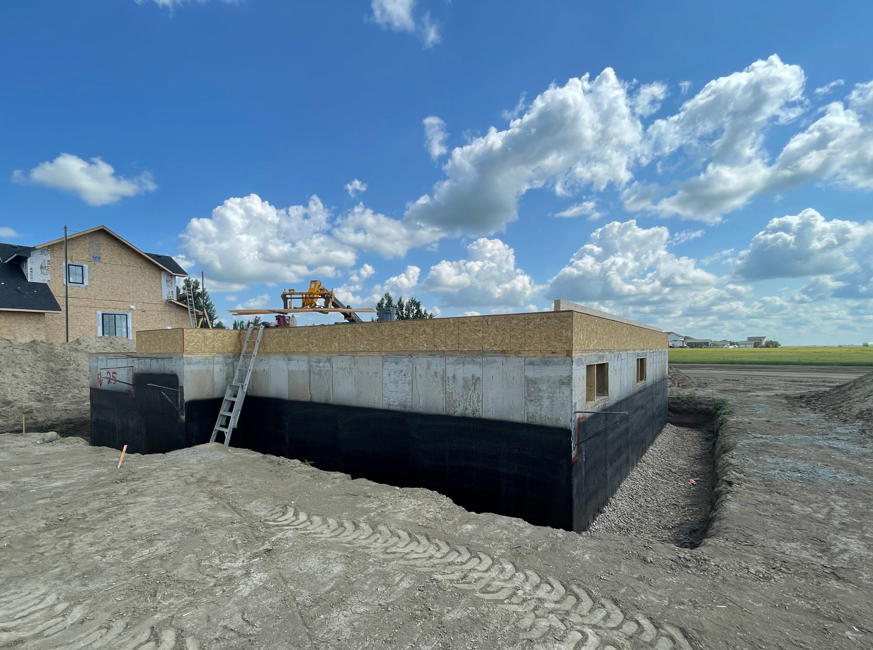 Construction of our new show home in Lumsden is moving along nicely.