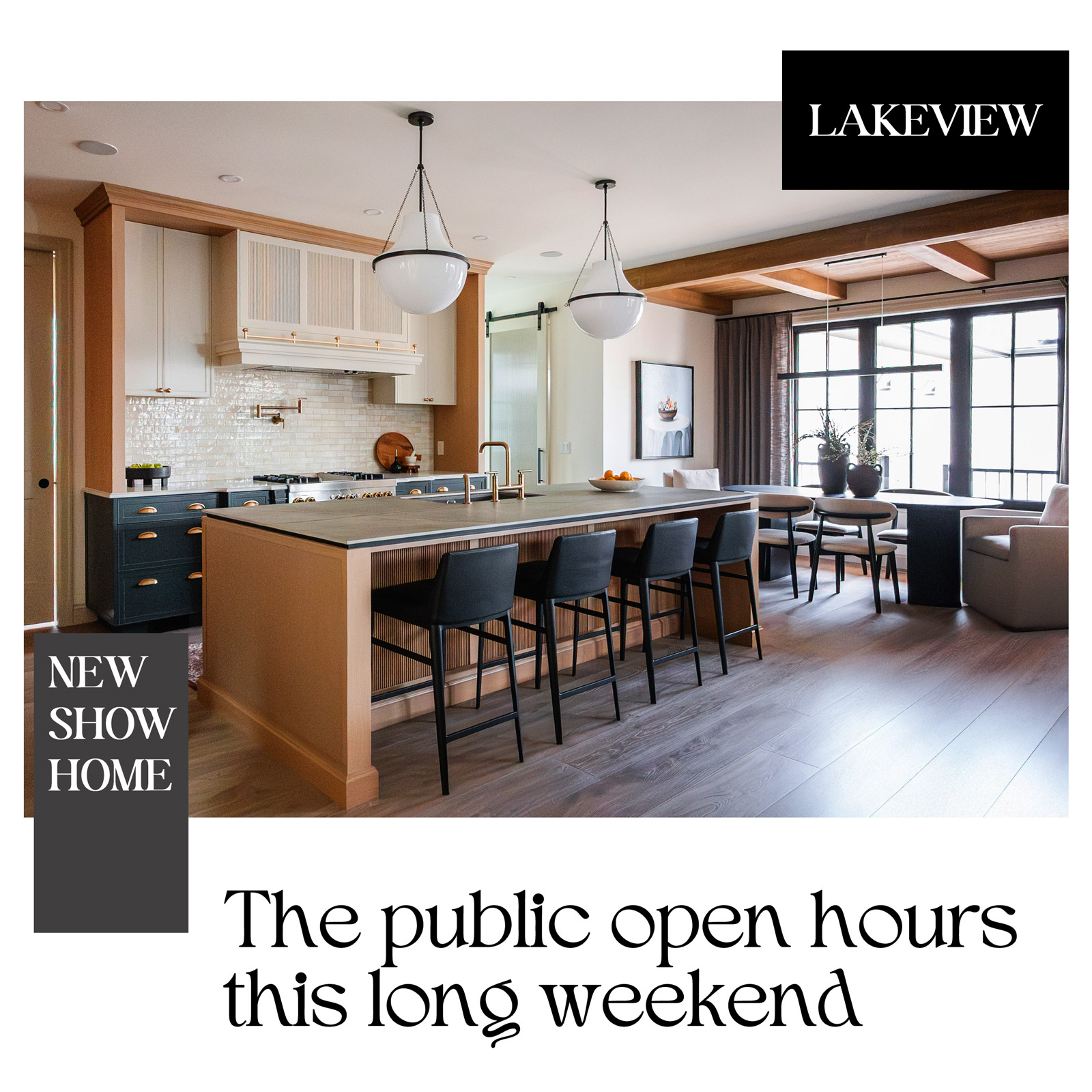 Quick update on the public open hours for our new Lakeview show home ...