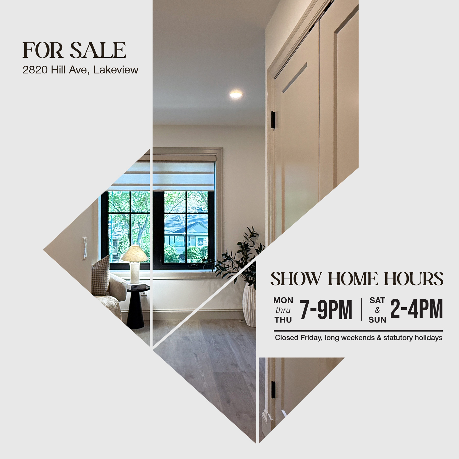 Open House for new show home in Lakeview