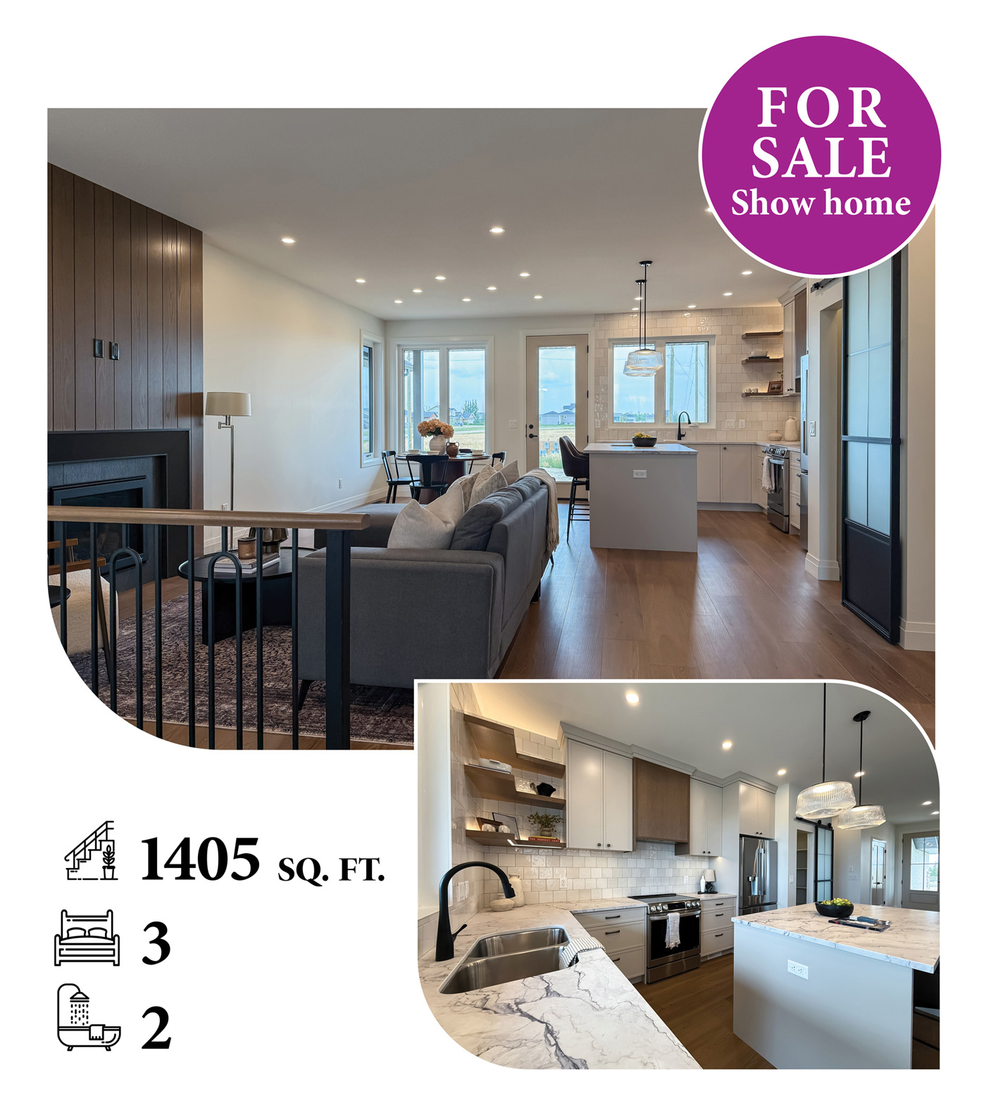 For sale our brand-new show home in Lumsden!